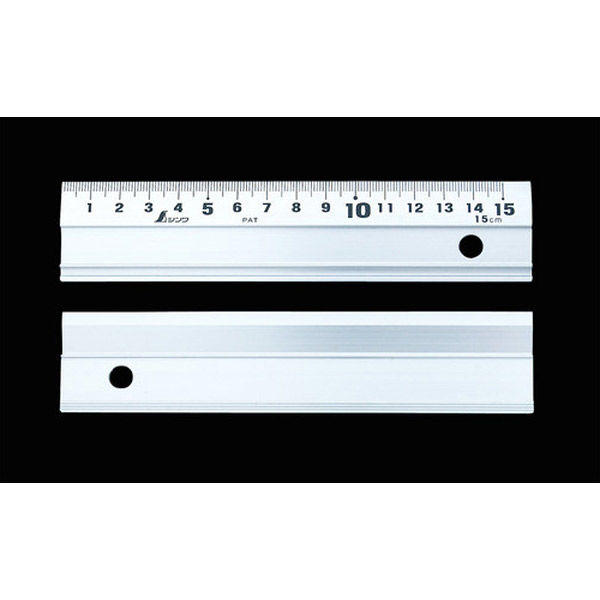 シンワ測定 アルミ直尺 アル助 15cm スベリ止なし 65498 1本（直送品） - アスクル