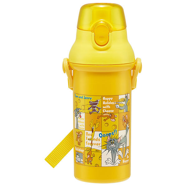 PSB5SANAG 抗菌 食洗機対応 直飲みプラワンタッチボトル 【トム&ジェリー BE HAPPY】 630460-PSB5SANAG（直送品） - アスクル