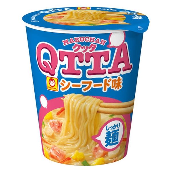 東洋水産 マルちゃん QTTAシーフード味 カップ 75g x12 4901990375795 1セット(12個)（直送品） - アスクル