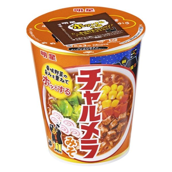 明星食品 明星 チャルメラカップ みそ 72g x12 4902881456159 1セット(12個)（直送品） - アスクル