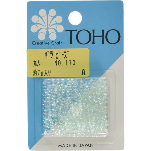 TOHO(トーホー) TOHO 丸大ビーズ バラパックビーズ 外径約3mm 約7g入り No.170 MLB-170-BA 1箱(5枚入)（直送品） - アスクル