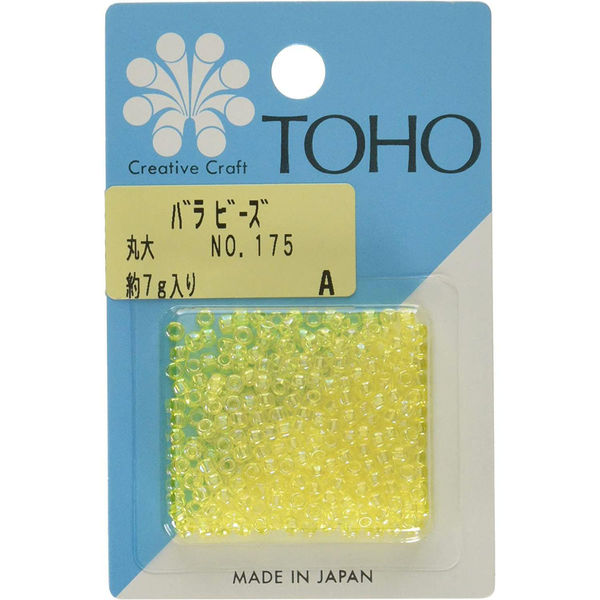 TOHO(トーホー) TOHO 丸大ビーズ バラパックビーズ 外径約3mm 約7g入り No.175 MLB-175-BA 1箱(5枚入)（直送品） - アスクル