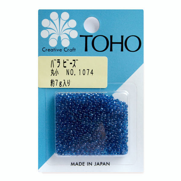 TOHO 丸小ビーズ バラパックビーズ 外径約2.2mm 約7g入り No.1074 MSB-1074-BA 1セット(5枚)（直送品） - アスクル