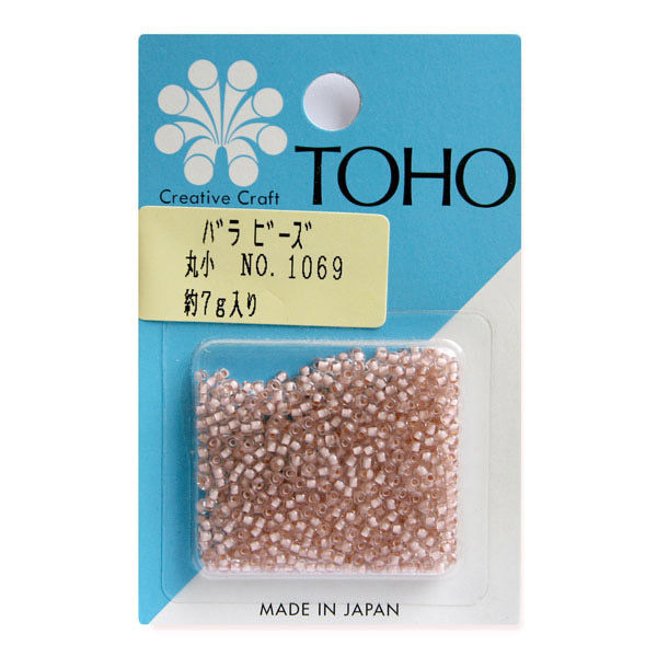 TOHO 丸小ビーズ バラパックビーズ 外径約2.2mm 約7g入り No.1069 MSB-1069-BA 1セット(5枚)（直送品） - アスクル