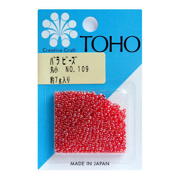 TOHO 丸小ビーズ バラパックビーズ 外径約2.2mm 約7g入り No.109 MSB-109-BA 1セット(5枚)（直送品） - アスクル