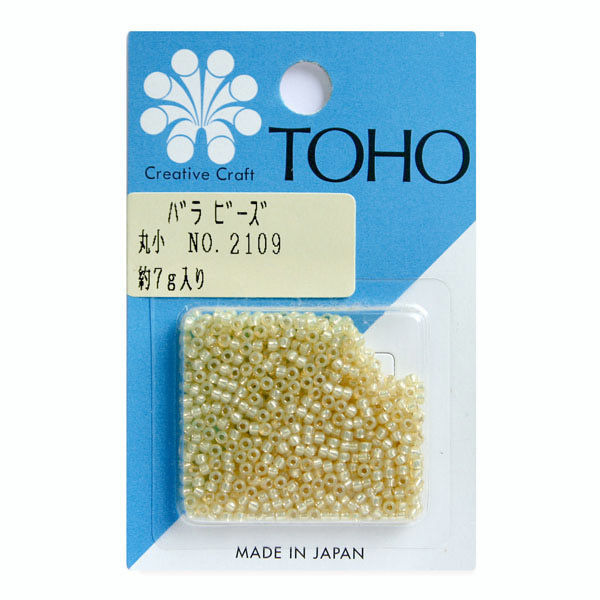 TOHO 丸小ビーズ バラパックビーズ 外径約2.2mm 約7g入り No.2109 MSB-2109-BA 1セット(5枚)（直送品） - アスクル