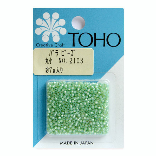 TOHO 丸小ビーズ バラパックビーズ 外径約2.2mm 約7g入り No.2103 MSB-2103-BA 1セット(5枚)（直送品） - アスクル