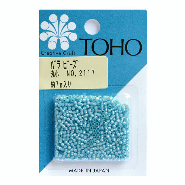 TOHO 丸小ビーズ バラパックビーズ 外径約2.2mm 約7g入り No.2117 MSB-2117-BA 1セット(5枚)（直送品） - アスクル