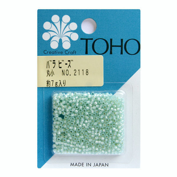 TOHO 丸小ビーズ バラパックビーズ 外径約2.2mm 約7g入り No.2118 MSB-2118-BA 1セット(5枚)（直送品） - アスクル