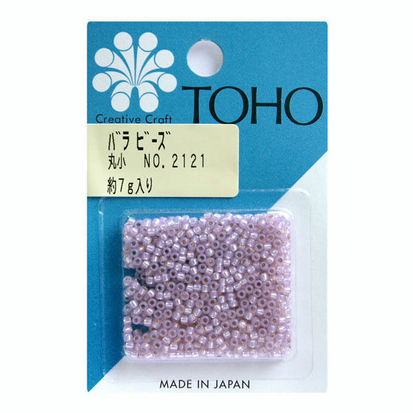TOHO 丸小ビーズ バラパックビーズ 外径約2.2mm 約7g入り No.2121 MSB-2121-BA 1セット(5枚)（直送品） - アスクル