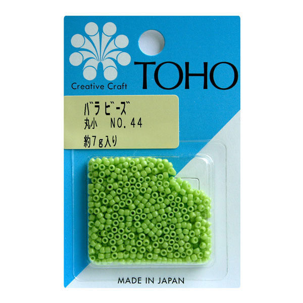 TOHO(トーホー) TOHO 丸小ビーズ バラパックビーズ 外径約2.2mm 約7g入り No.44 MSB-44-BA 1セット(5枚)（直送品） - アスクル