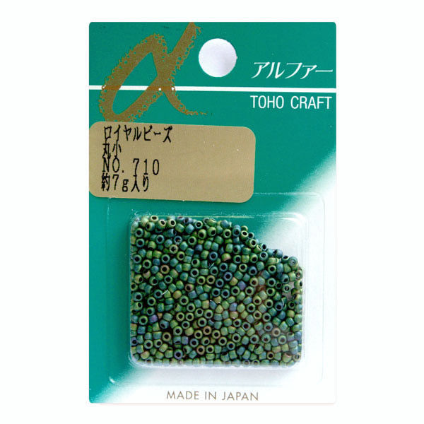 TOHO ロイヤルビーズ 丸小 αバラパックビーズ 外径約2.2mm 約7g入り No.710 MSB-710-BA 1セット(5枚)（直送品） - アスクル