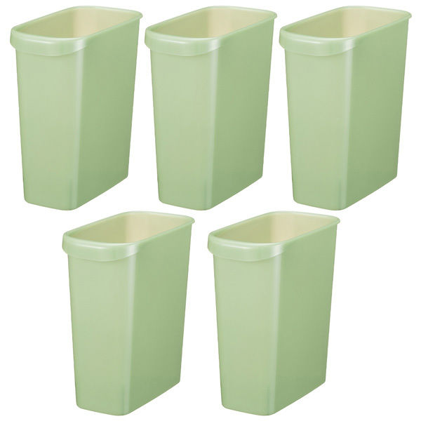 Matakul リス くず入れ角8L アースカラー 使用済みクリアホルダーからつくった再生材50%配合 GGYA313 1セット(5個:1個×5) オリジナル - アスクル