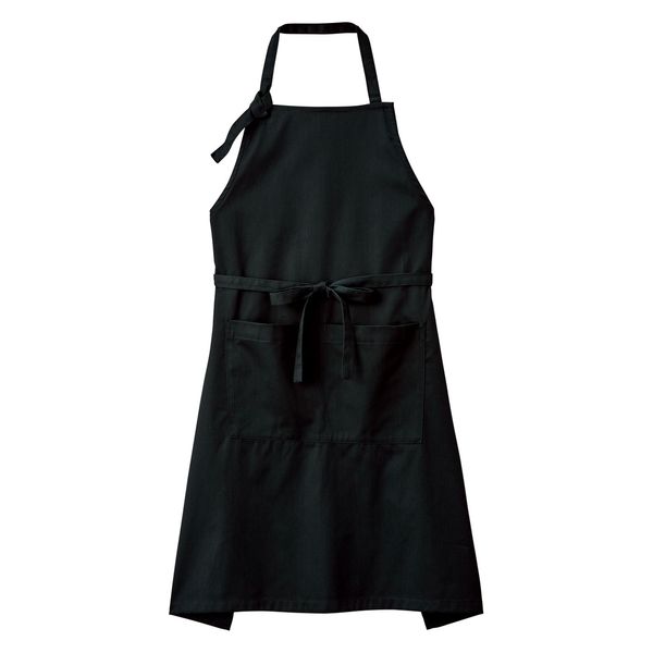 ボンマックス 胸当てエプロン ブラック F FK7181 1枚（直送品） - アスクル