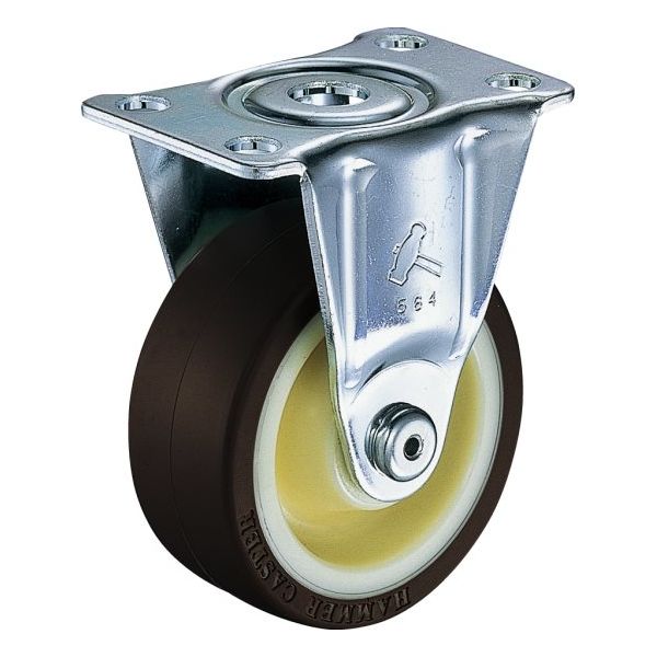 ハンマーキャスター ハンマーキャスター(平付けプレート) 420SR 420SRーRB125 1セット(2個)（直送品） - アスクル