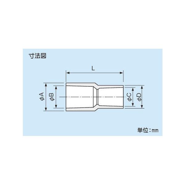 因幡電機産業 異径ソケット NDIー20ー16 1セット(200個)（直送品