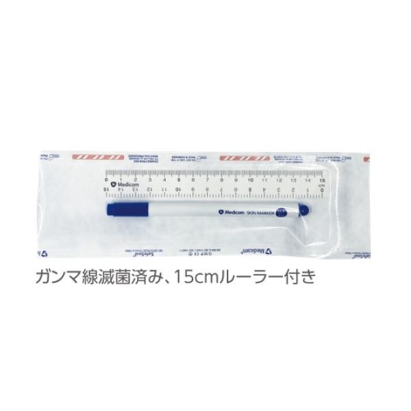 メディコム スキンマーカー ルーラー付 極細 滅菌済 JSP810071 1 メディコム スキンマーカー ルーラー付 極細 滅菌済 JSP810071 1