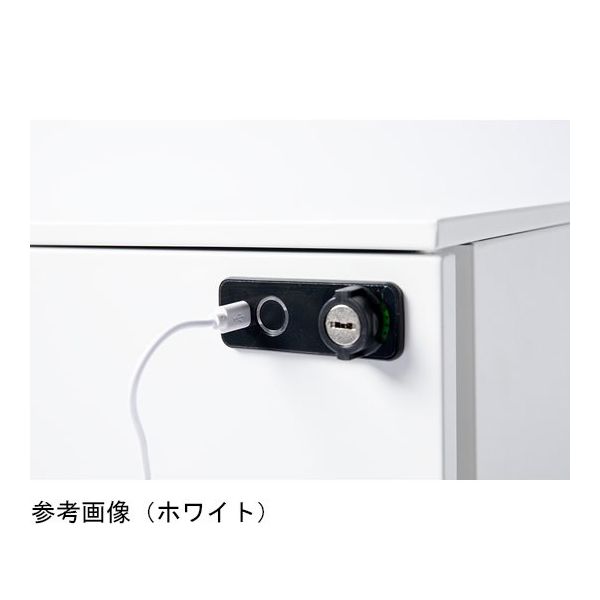 アズワン 指紋認証ロック式3段キャビネット ホワイト 65-3968-81 アズワン 指紋認証ロック式3段キャビネット ホワイト 65-3968-81