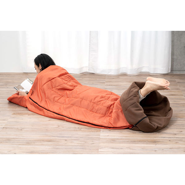 ガマカ工業 寝具メーカーの防災士が考えた MOTTETE PLUS 寝袋 グレー