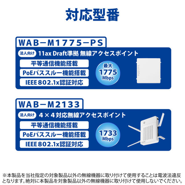無線アクセスポイント専用 外付け別売りアンテナ WAB-M1775-PS 無線アクセスポイント専用 外付け別売りアンテナ WAB-M1775-PS