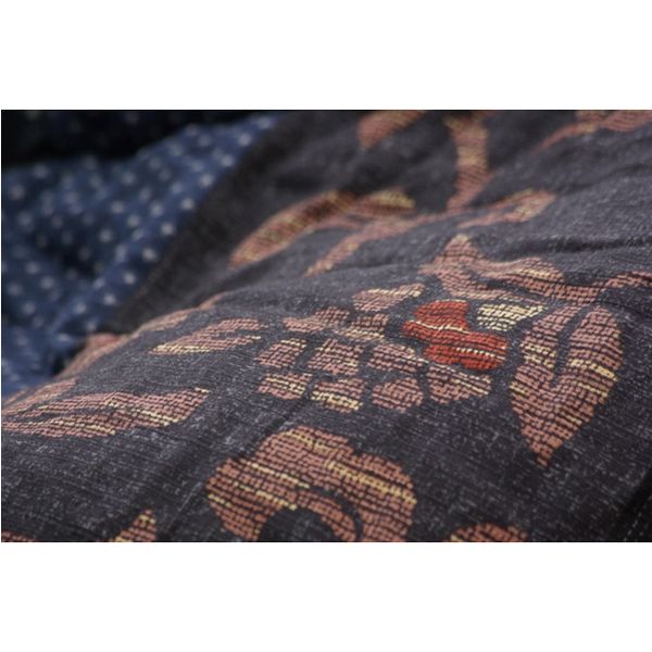 イケヒコ 国内プリント こたつ厚掛け布団単品 『万葉』 ブルー 約2050