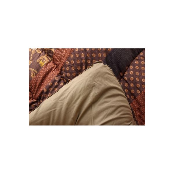 イケヒコ 国内プリント こたつ厚掛け布団単品 『万葉』 ブラウン 約