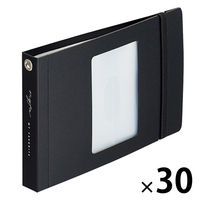 リヒトラブ myfa（ミファ） トレーディングカードコレクションファイル ミニ ブラック N3331ー24 30冊 - アスクル