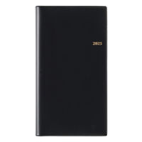 日本能率協会マネジメントセンター 【2025年4月版】NOLTY エクセル8 スリム 片側1週間+ノート 黒 9033 1冊（直送品） - アスクル