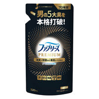 ファブリーズ 布用 W除菌+消臭 プレミアム クールアクアの香り 詰め替え 320mL 1個 消臭スプレー P＆G - アスクル