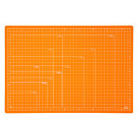 ナカバヤシ 折りたたみカッティングマットA3 オレンジ CTMO-A3OR 1個 - アスクル