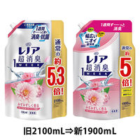 レノア 超消臭1WEEK フローラルフルーティソープ 詰め替え 超ウルトラジャンボ 1900mL 1個 柔軟剤 P&G - アスクル