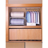 アイリスオーヤマ 押入れハンガー ラック 幅75～130×奥行40×高さ82～100cm 収納 衣類ラック OSH-Y27 1台 - アスクル