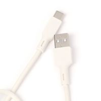 USB Type-Cケーブル（0.5m） アイボリー LAKOLE/ラコレ - アスクル