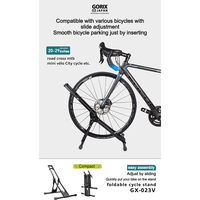 GORIX GX-023V 折りたたみスタンド ブラック 43602 1個（直送品） - アスクル