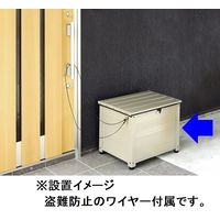 グリーンライフ(GREENLIFE) アルミベンチ型宅配ボックス 幅700×奥行465×高さ485mm チタングレー TRA-64(TGY) 1個（直送品） - アスクル
