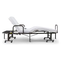 アイリスオーヤマ株式会社 折りたたみ電動リクライニングベッド ホワイト OTBSS-BDH 1台（直送品） - アスクル