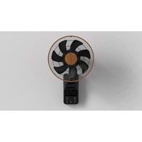 エスケイジャパン 壁掛け扇風機 DCフルリモコン式 羽根径30cm 7枚羽根 茶色 SKJ-KT30WDC(DM) 1台（直送品） - アスクル