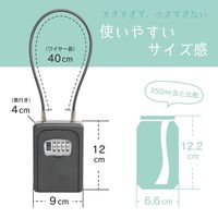 【キーボックス】カール事務器 スペアキーボックス（ワイヤー吊り下げタイプ）黒 CKB-S03-K 1個 - アスクル