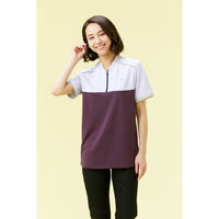 KAZEN 楽ポロ ラベンダー×マゼンダ SS KZN261-27 1枚（直送品） - アスクル