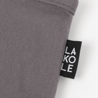 【LAKOLE/ラコレ】 コットンエコバッグ（L） チャコール - アスクル