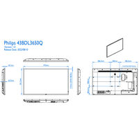フィリップス 43インチ液晶モニタースタンドセット SET_43BDL3650Q/11_PH-625B 1台（直送品） - アスクル