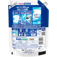 アリエール 液体 超抗菌プレミアム 漂白剤級洗浄 詰め替え 超ジャンボ 1000g 1セット（1個×3） 洗濯洗剤 P＆G - アスクル