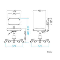 サンワサプライ スタンダードチェア グレー SNC-A1LGY 1セット（8脚） - アスクル