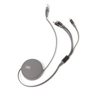 3WAYケーブル ブラック LAKOLE/ラコレ - アスクル