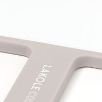 【LAKOLE/ラコレ】 スクエアハンドミラー（S） グレー - アスクル