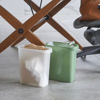 Matakul リス くず入れ角8L アースカラー 使用済みクリアホルダーからつくった再生材50%配合 GGYA313 1セット(5個:1個×5) オリジナル - アスクル