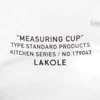 持ち手付き計量カップ（200ml）チャコール LAKOLE/ラコレ - アスクル