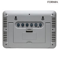 保土ヶ谷電子販売 Formia フォルミア デジタル電波時計 置掛兼用 温度湿度/カレンダー表示 HT-003 1台（直送品） - アスクル