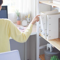 リヒトラブ リクエスト D型リングファイル 4穴 A4タテ 背幅41mm 白 G1270-0 1冊 - アスクル